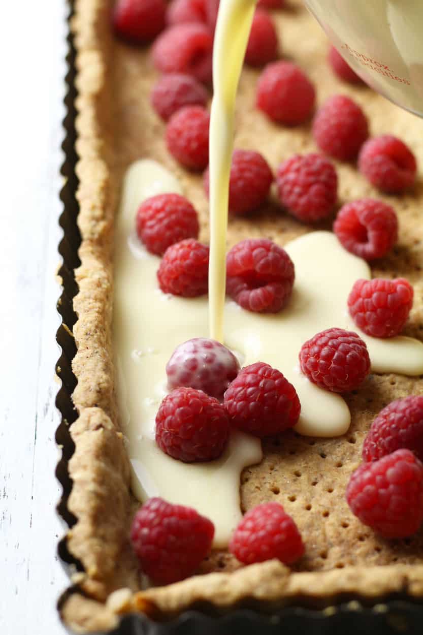How to Make Honey Lemon and Raspberry Tart - Days of Jay