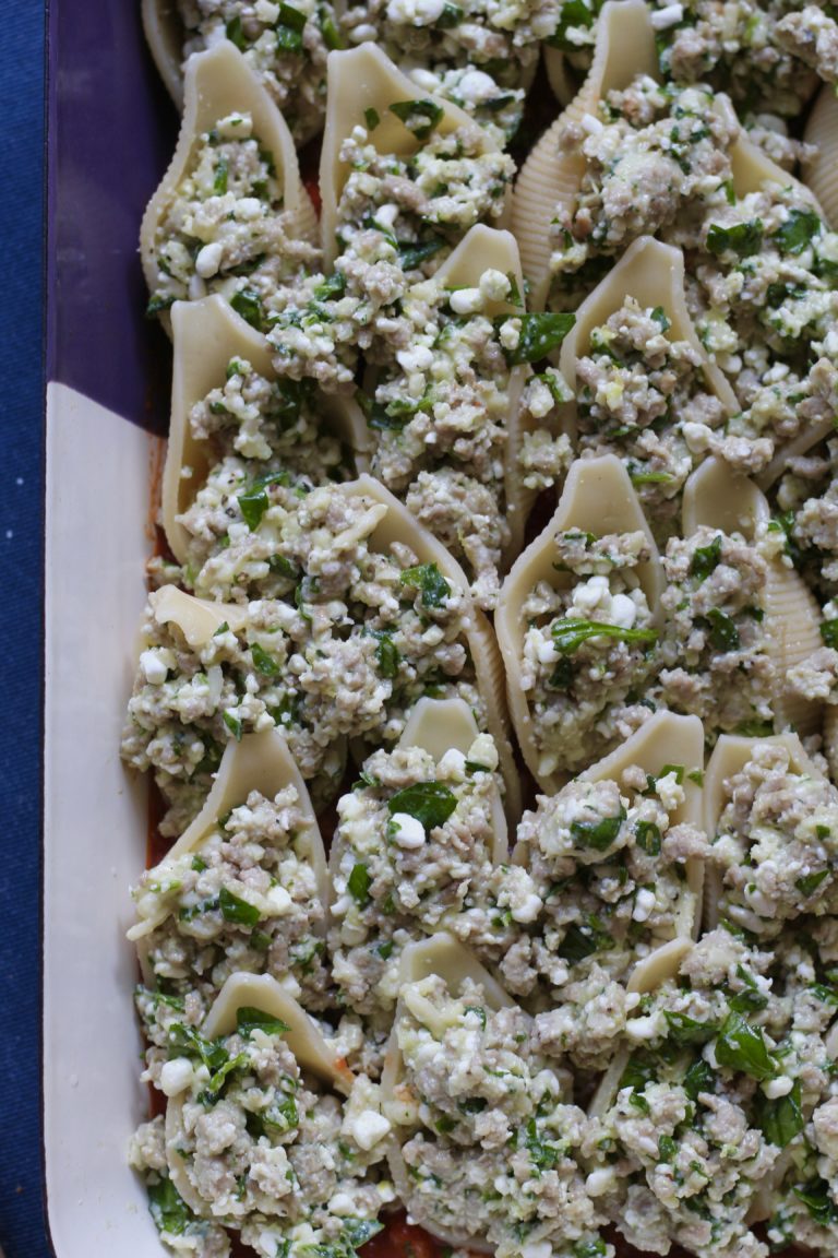 Giant Stuffed Pasta Shells - Days of Jay