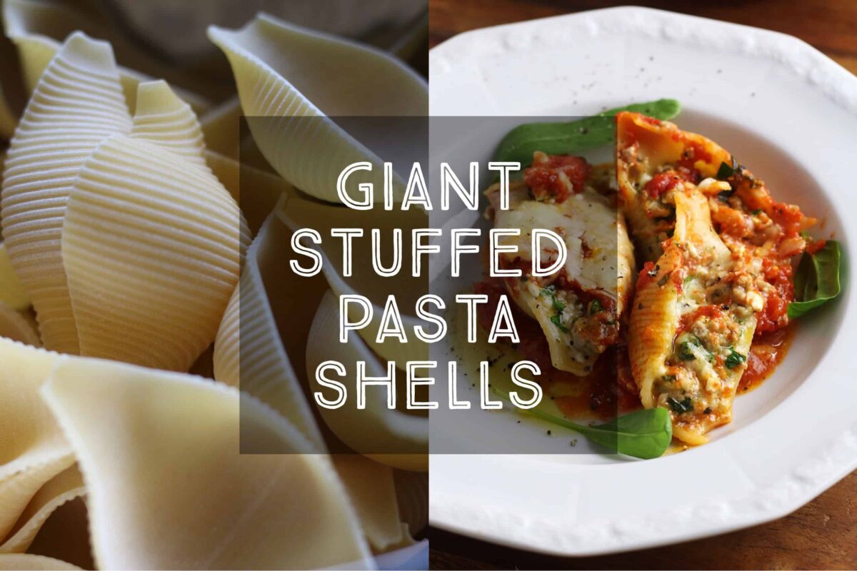 Giant Stuffed Pasta Shells - Days of Jay