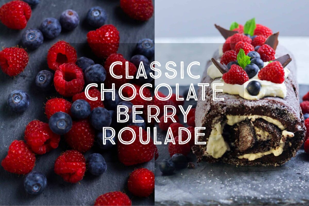How To Make Classic Chocolate Berry Roulade - Days of Jay