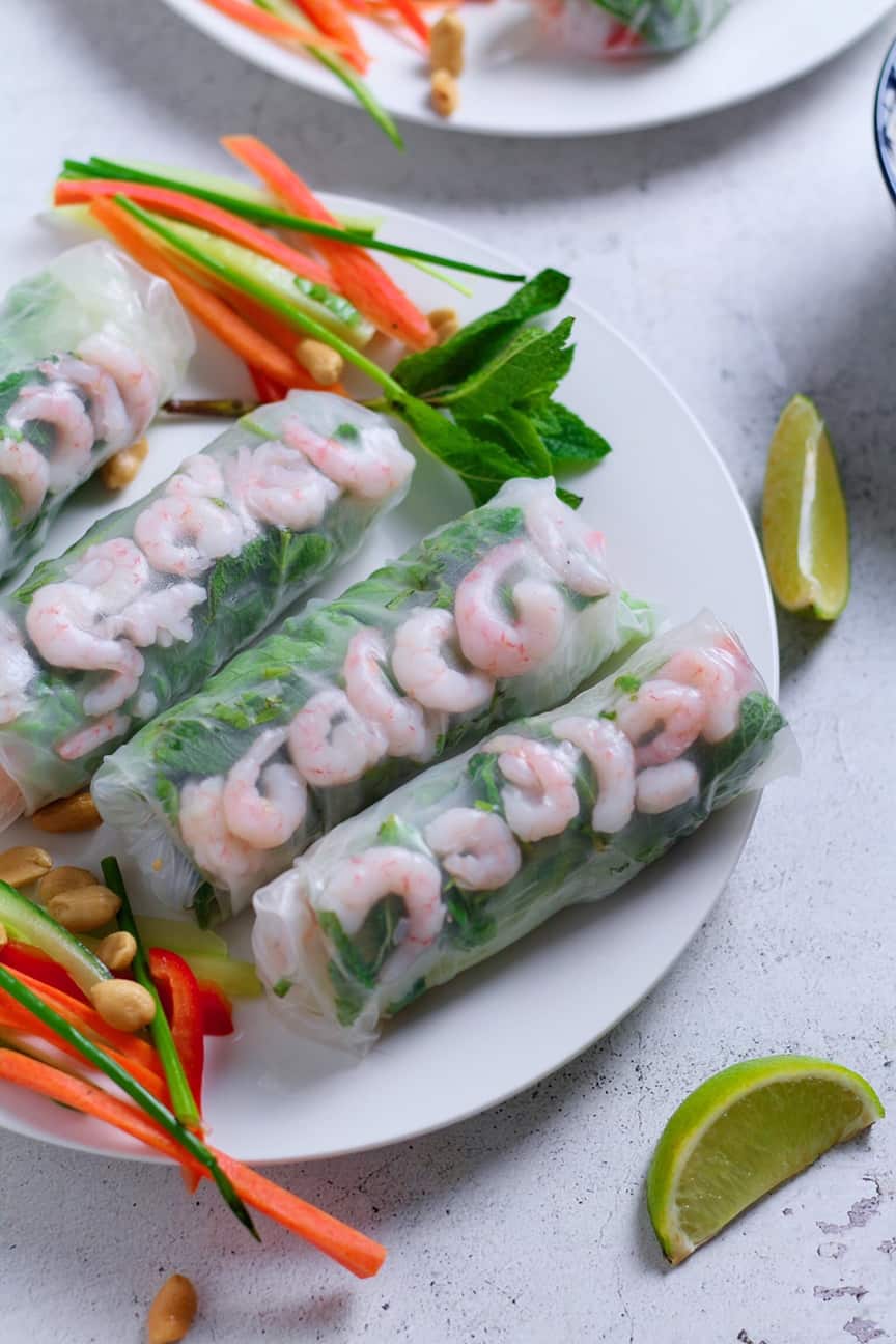 How To Make Vietnamese Prawn Spring Rolls - Days of Jay