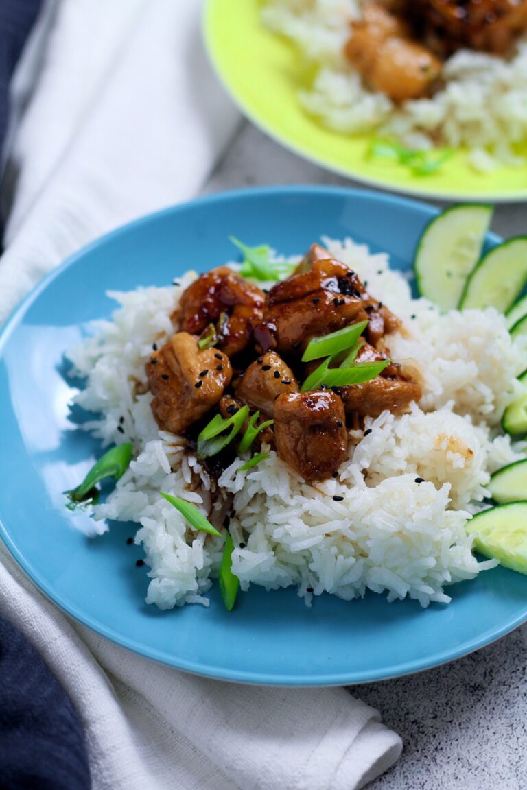 How to make irresistibly sticky Teriyaki Chicken and Rice