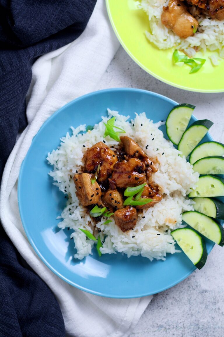 How to make irresistibly sticky Teriyaki Chicken and Rice