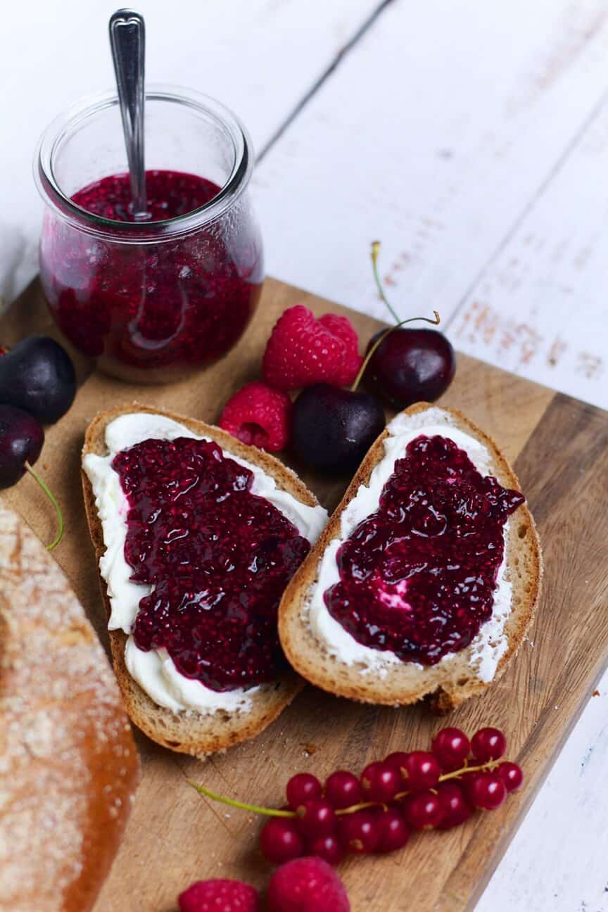 How to Make Berry Chia Seed Jam - Days of Jay