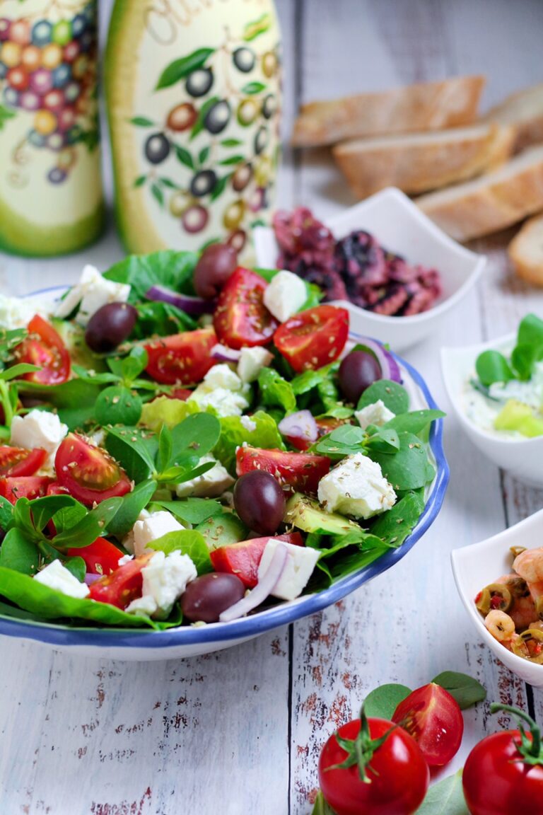 How to make a classic Greek Village Salad - Horiatiki