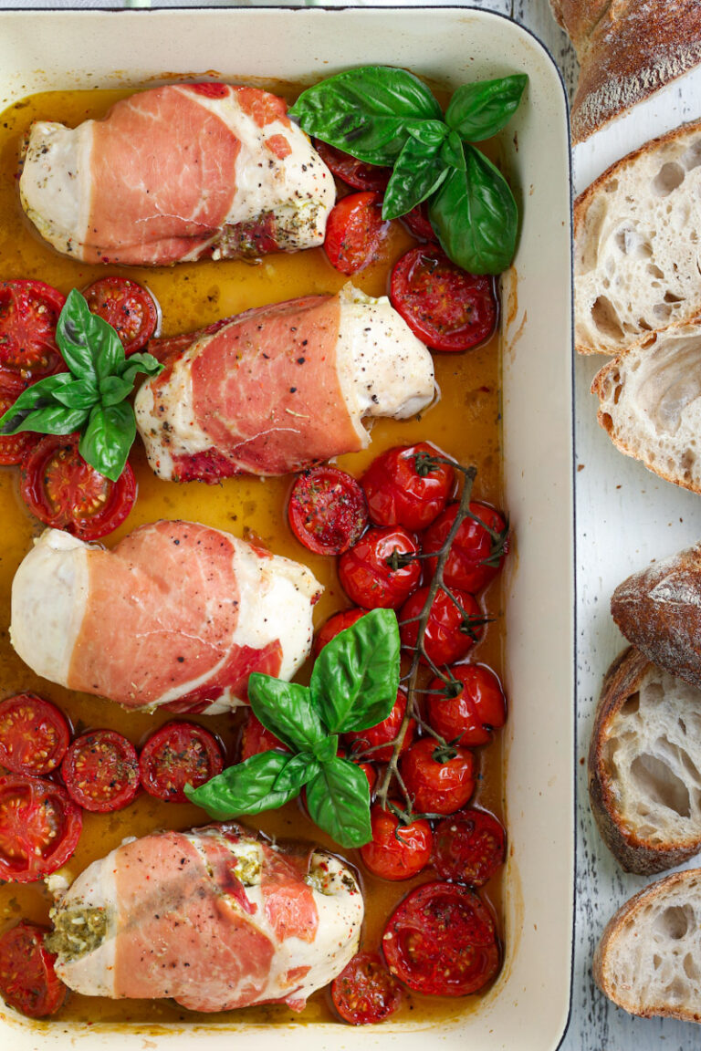 Feta and Pesto Chicken (with video!) - Days of Jay