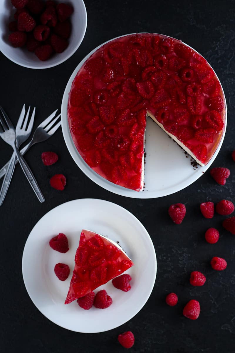 How to make Raspberry Jelly Cheesecake - Days of Jay