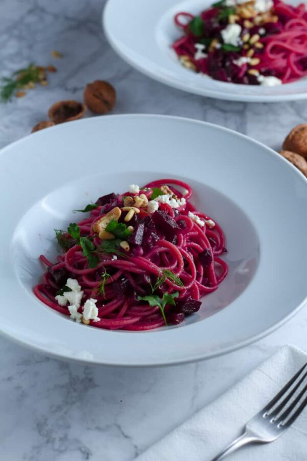 How to make Beetroot and Feta Pasta - Days of Jay