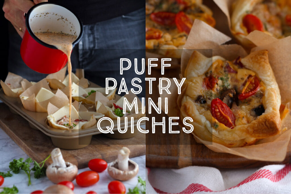 How to make Puff Pastry Mini Quiches - Days of Jay