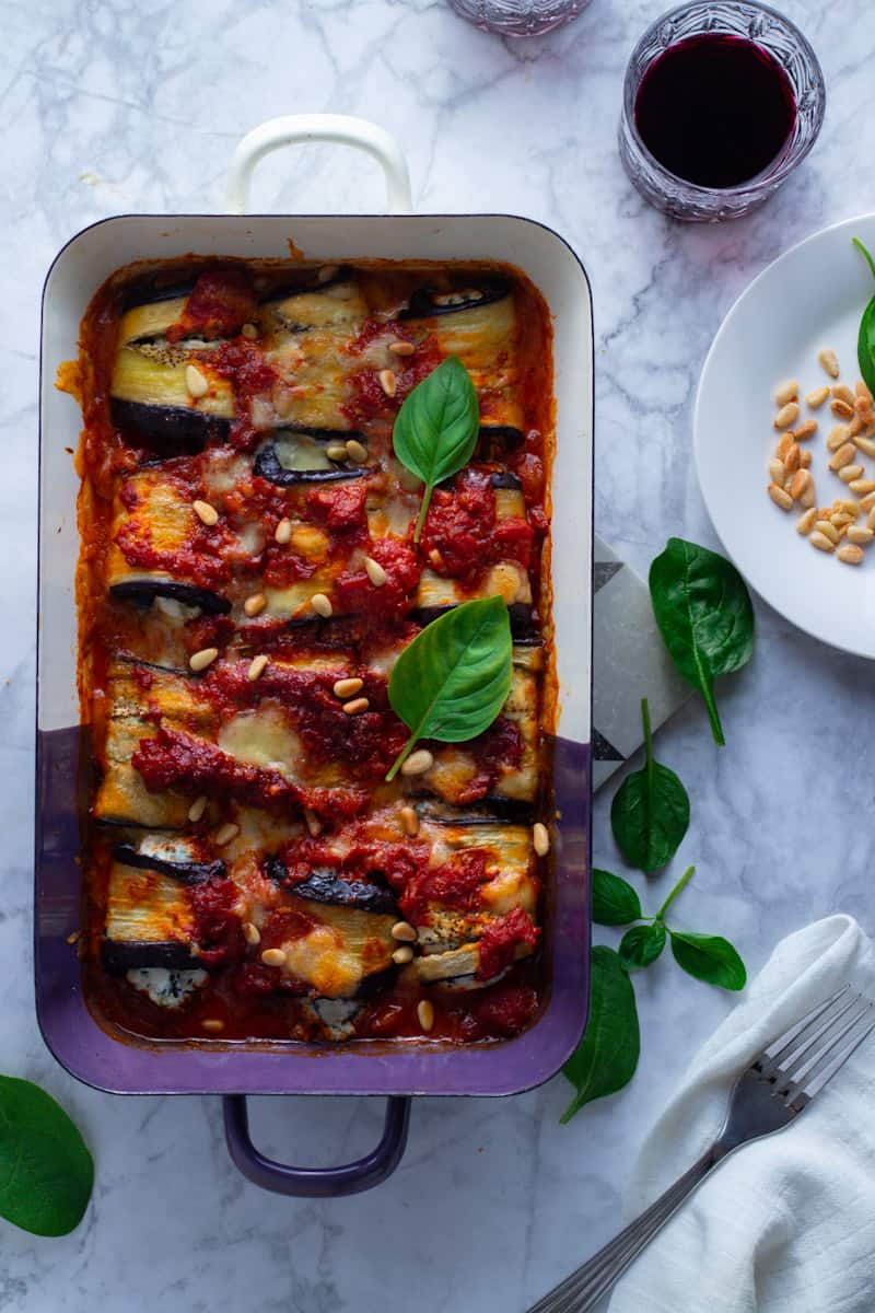 How to make classic Italian Eggplant Involtini - Days of Jay