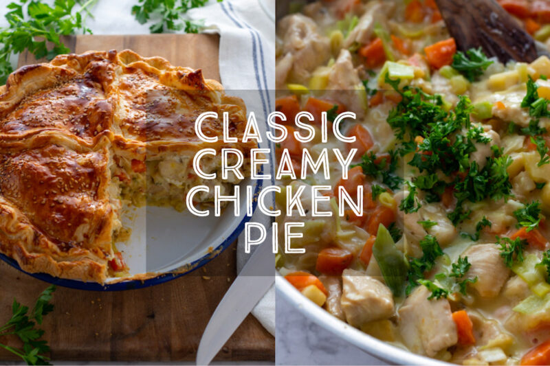 How to make a double crust Creamy Chicken Pie - Days of Jay