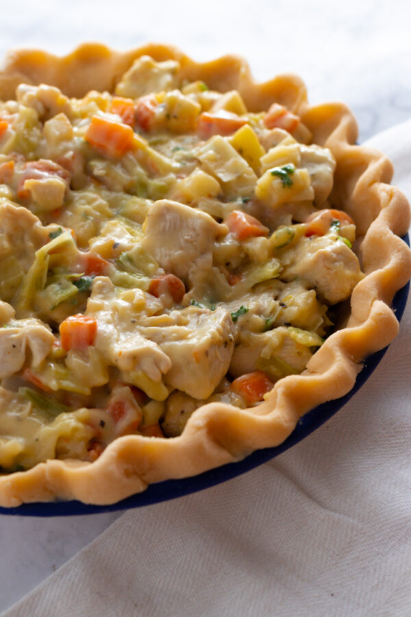 How to make a double crust Creamy Chicken Pie - Days of Jay