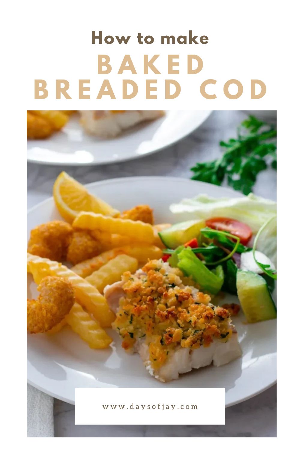 How to make Baked Breaded Cod - Days of Jay