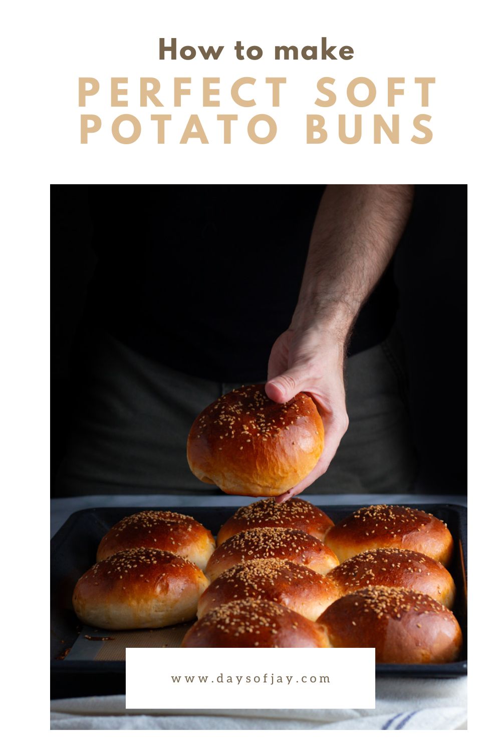 Perfectly fluffy Potato Burger Buns - Days of Jay
