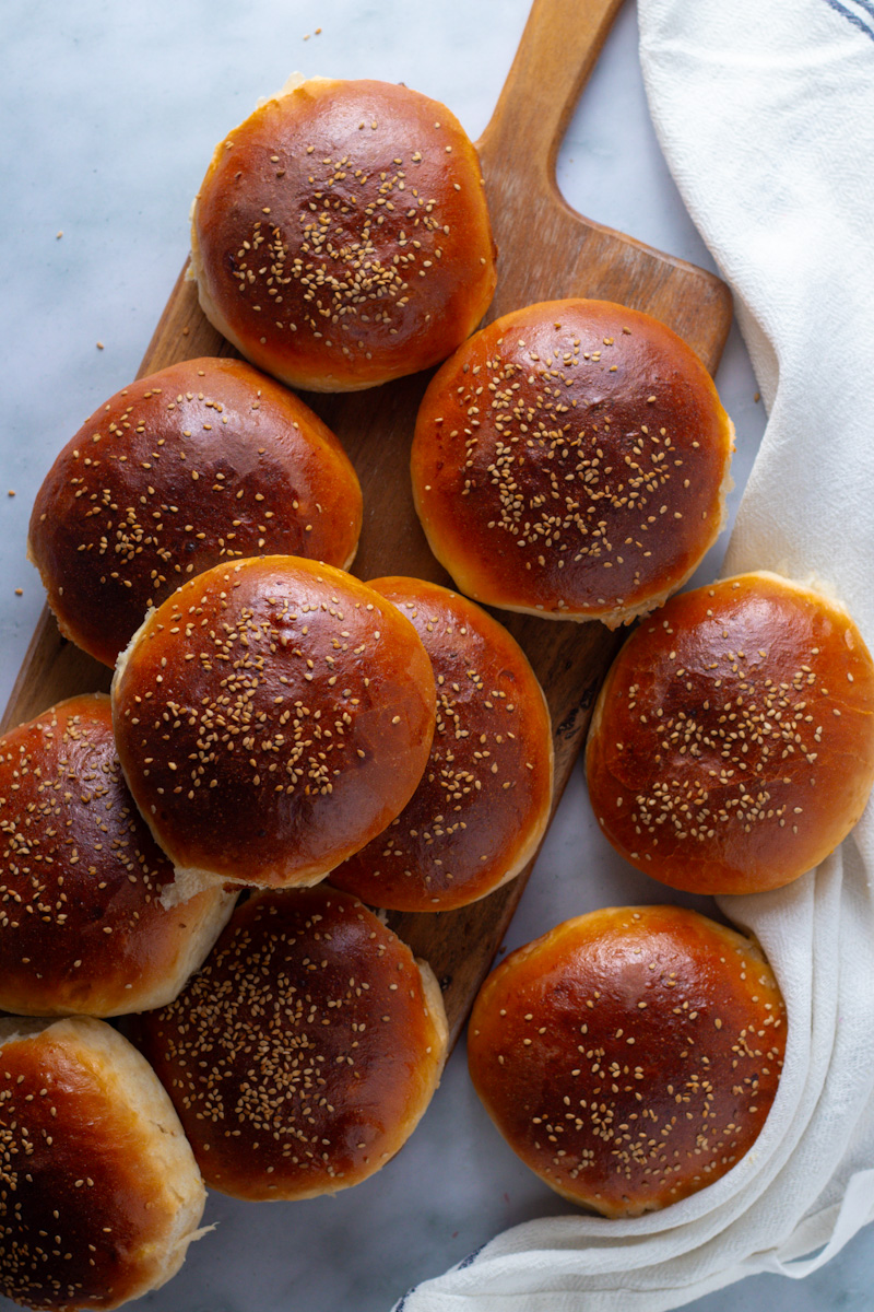 Perfectly fluffy Potato Burger Buns - Days of Jay