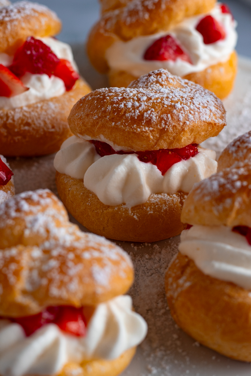 Perfect Strawberry Cream Puffs - Days of Jay
